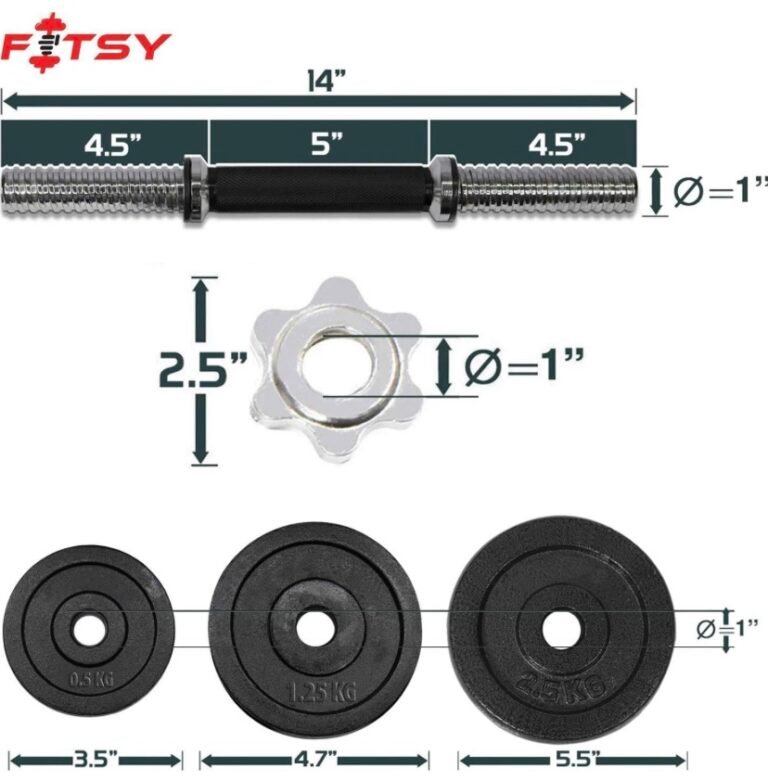 15KG/33lbs Coated Dumbbell Set. String with Rubber Grips - ON SALE ...