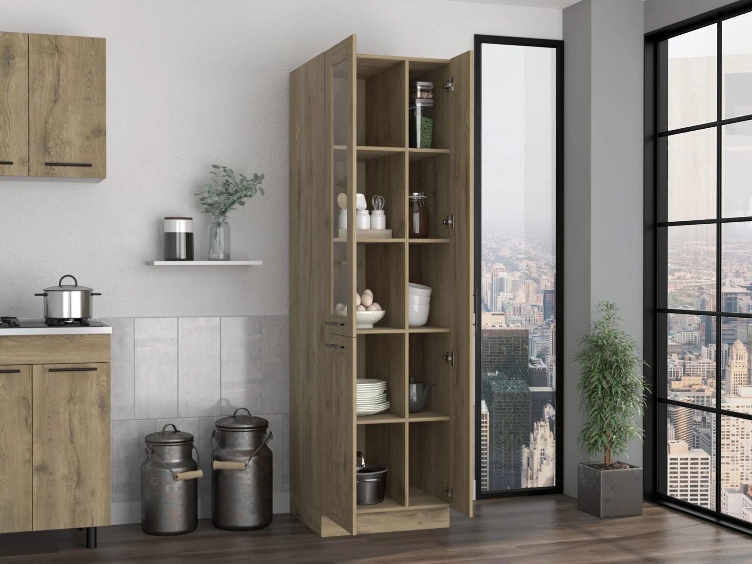 Solna Pantry Cabinet - Shopro Distributors