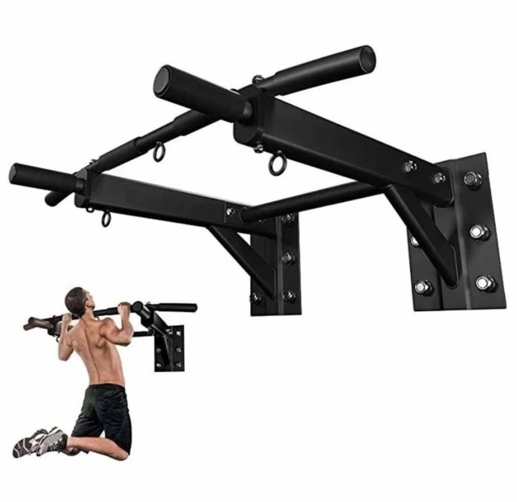Heavy-Duty Wall Mounted Pull-Up Bar (300lb Capacity) | Multi-Grip Steel ...